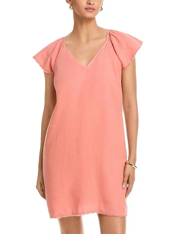 Tommy Bahama Two Palms Flutter Shift Dress - Peach Gelato