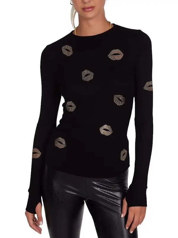 Lauren Moshi Mckinley Kisses Top - Black