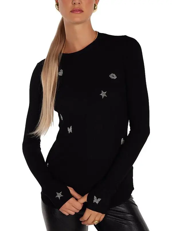 Lauren Moshi Mckinley Pearl Top - Black