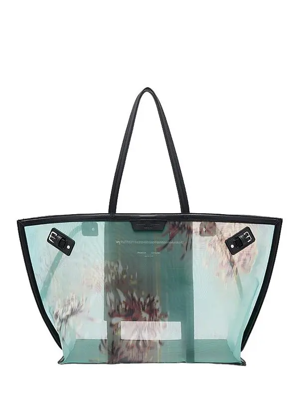 Proenza Schouler Days Carryall Large Printed Tote Bag - Verdigris