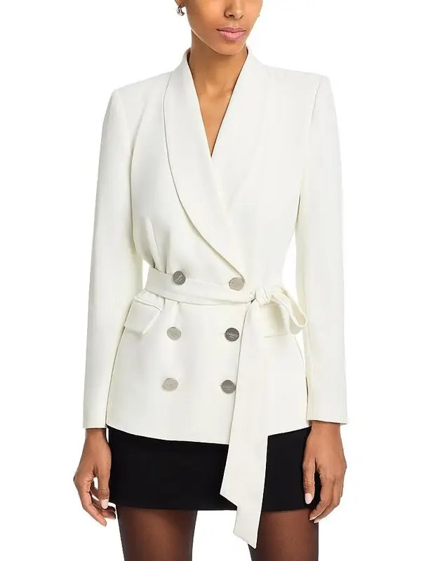 L'Agence Aven Wrap Blazer - Ivory