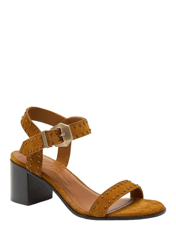 Free People Buckle Up Block Heel Sandals - Driftwood