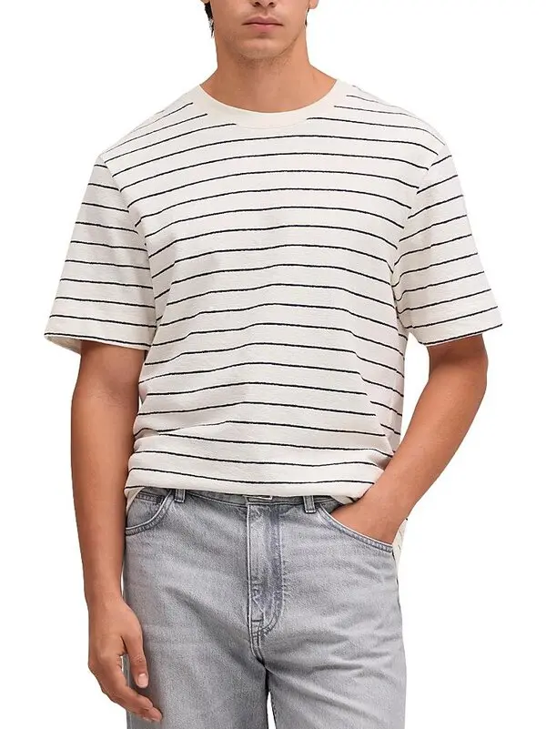 Nn07 Pedro Stripe T-shirt - Navy Blue