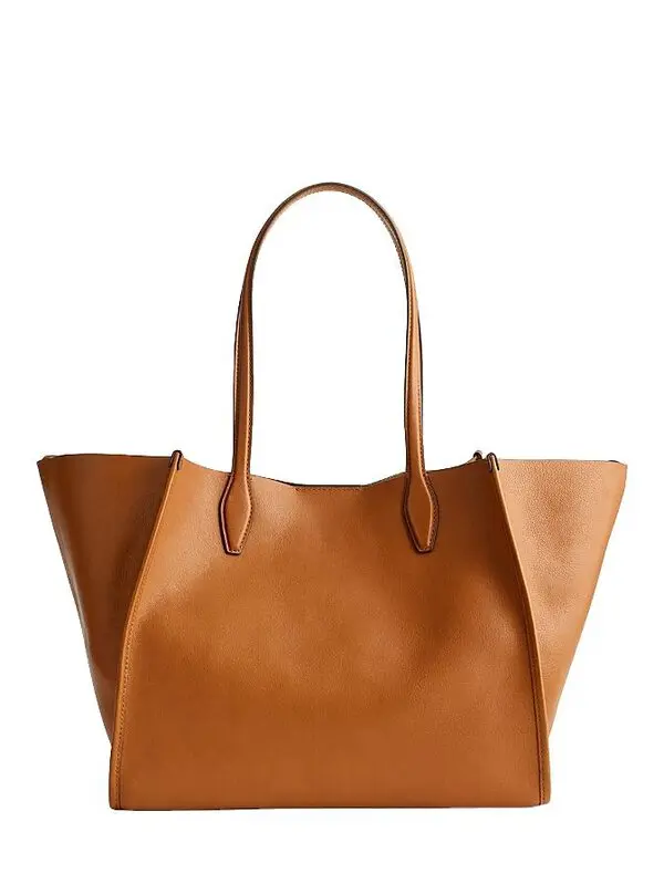 Madewell Lexington Leather Tote - Hot Coffee