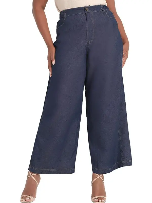 ESTELLE Dakota Wide Leg Jeans - Indigo Noir