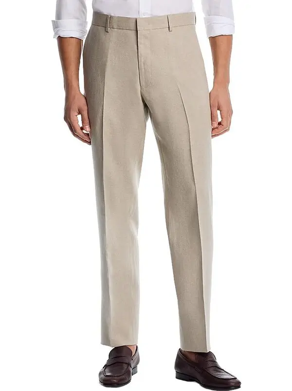 Vince Delave Linen Slim Fit Suit Pants - Oatmeal
