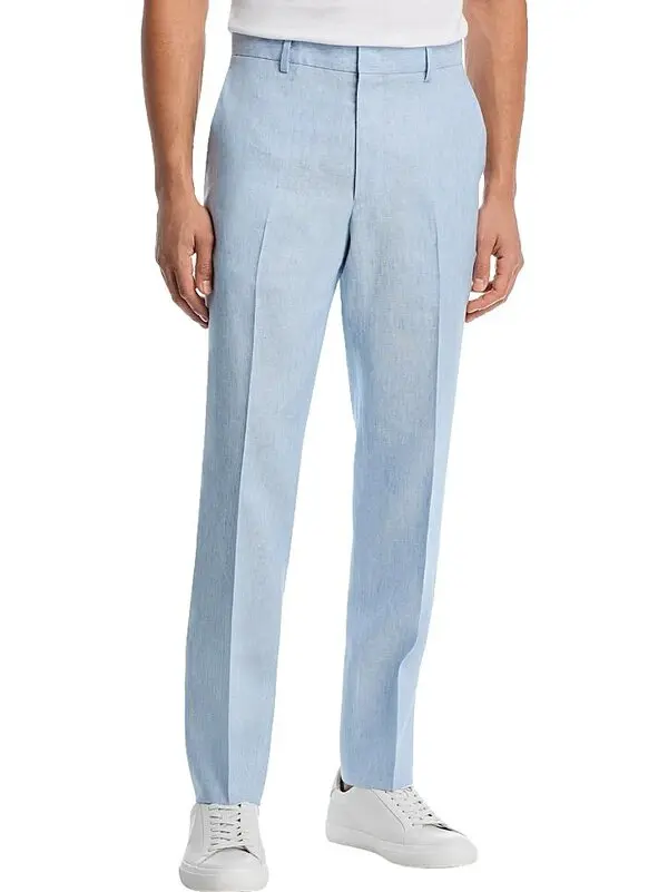 Vince Delave Linen Slim Fit Suit Pants - Powder Blue