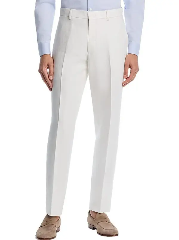 Vince Delave Linen Slim Fit Suit Pants - White