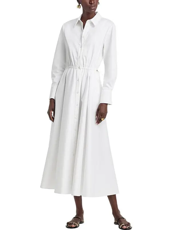 TOCCIN Anika Long Sleeve Shirt Dress - Optic