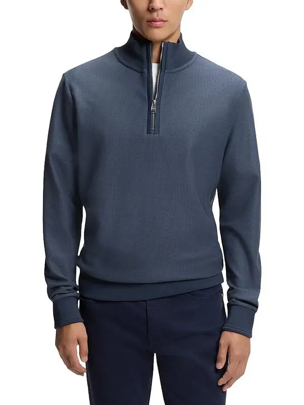BOSS H-sidney Regular Fit Sweatshirt - Open Blue
