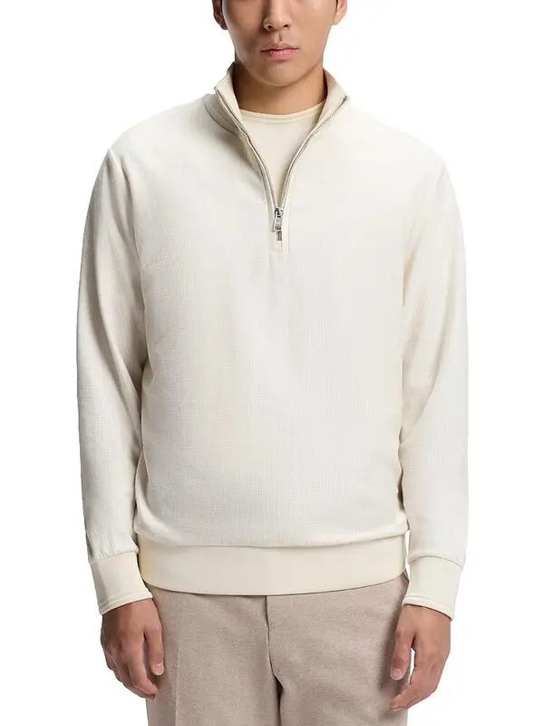 BOSS H-sidney Regular Fit Sweatshirt - Open White