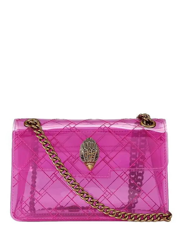 Kurt Geiger Kensington Mini Vinyl Crossbody - Bright Pink