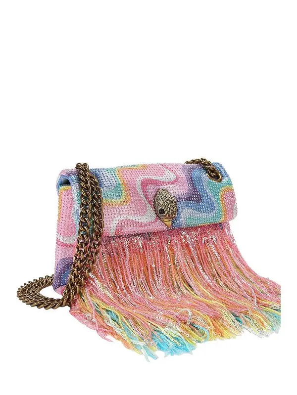 Kurt Geiger Kensington Mini Rhinestone Fringed Shoulder Bag - Open Miscelaneous
