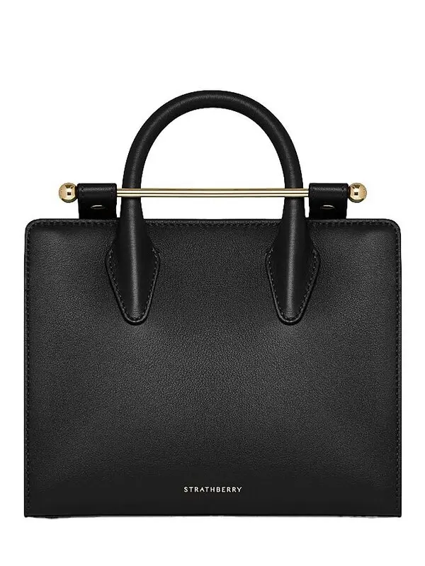 Strathberry Mini Leather Tote - Black