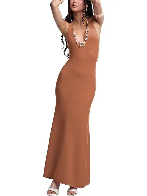 CAPITTANA Ignacia Dress - Lightbrown