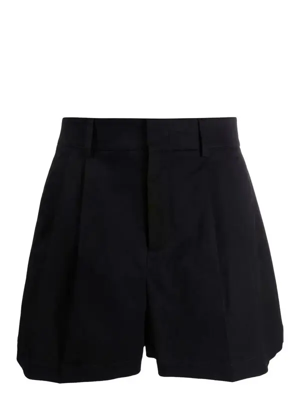 Red Valentino Flared High-waisted Shorts - Black