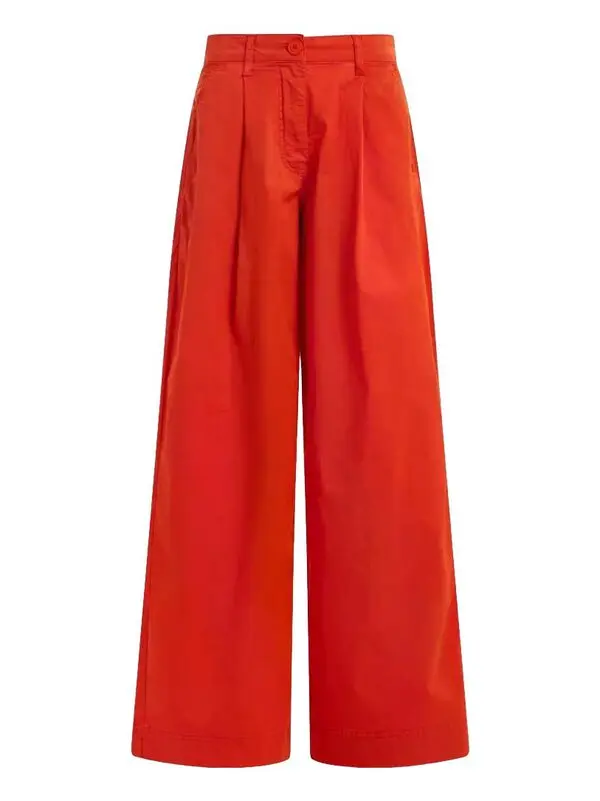 Essentiel Antwerp Jumpy Wide-leg Trousers - Red