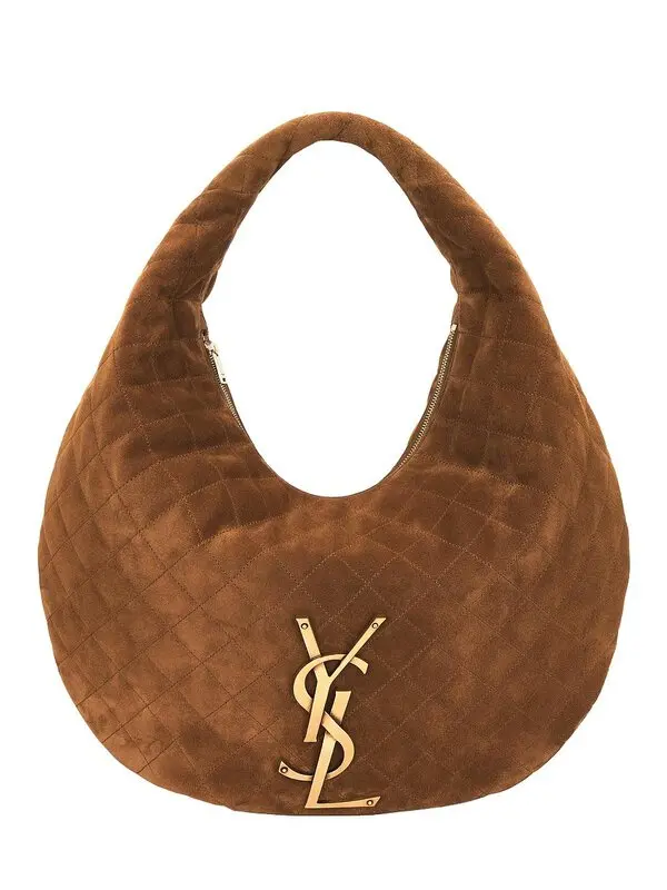 Saint Laurent Icare Hobo Bag - Cognac