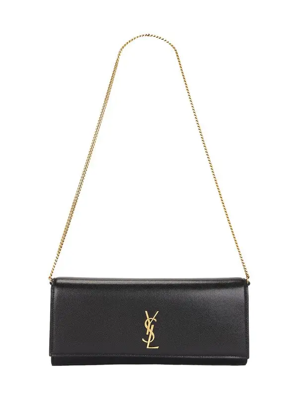 Saint Laurent Kate Clutch On Chain - Noir