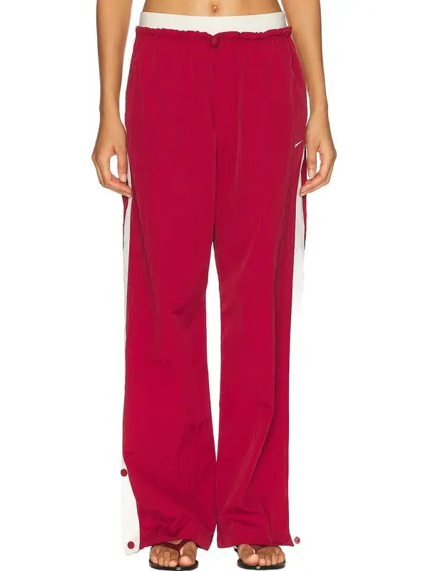 Nike Parachute Side Button Pant - Team Crimson & Chalk