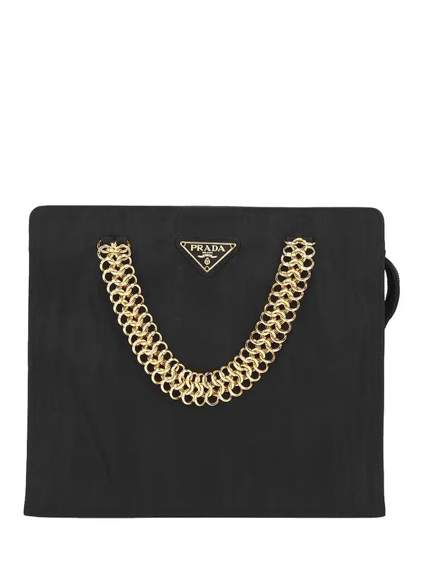 Prada Vintage Tessuto Tote Bag - Black