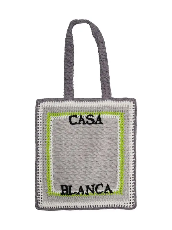 Casablanca Tote Bag With Logo - Grey
