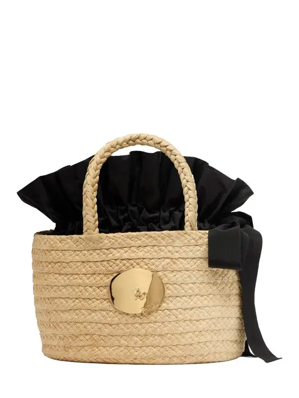 Patou Tote Bag With Logo - Powder