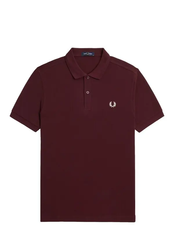 Fred Perry Polo With Logo - Bordeaux