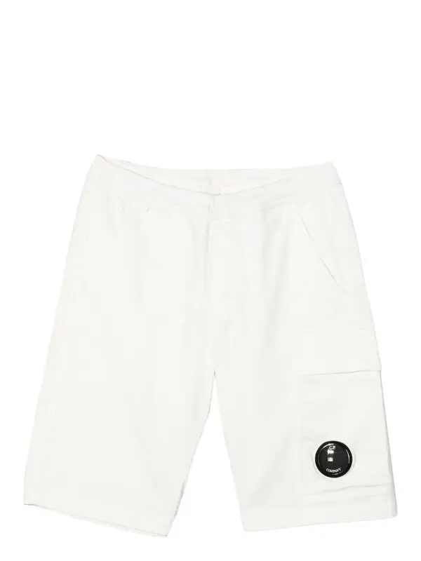 C.P. COMPANY Bermuda Cargo Shorts - White