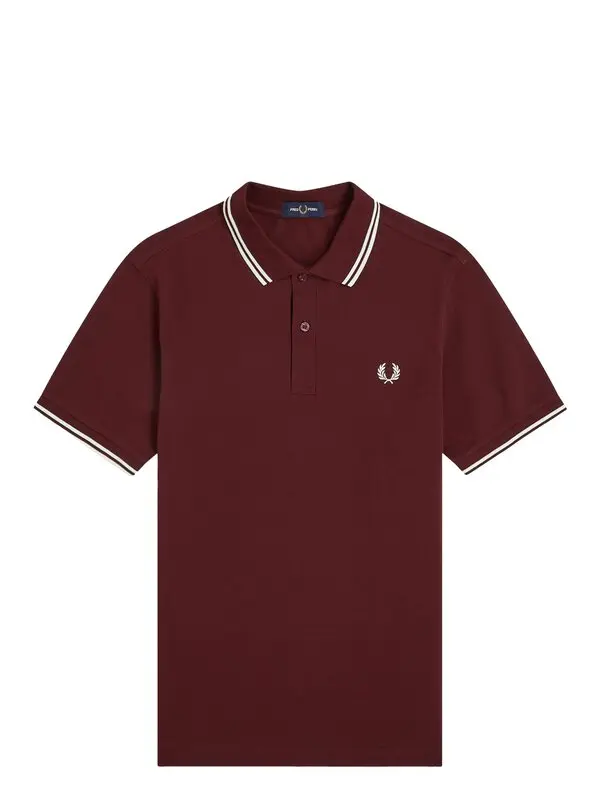 Fred Perry Polo With Logo - Bordeaux