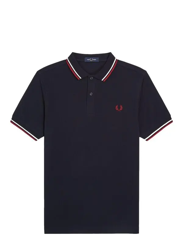 Fred Perry Polo With Logo - Blue