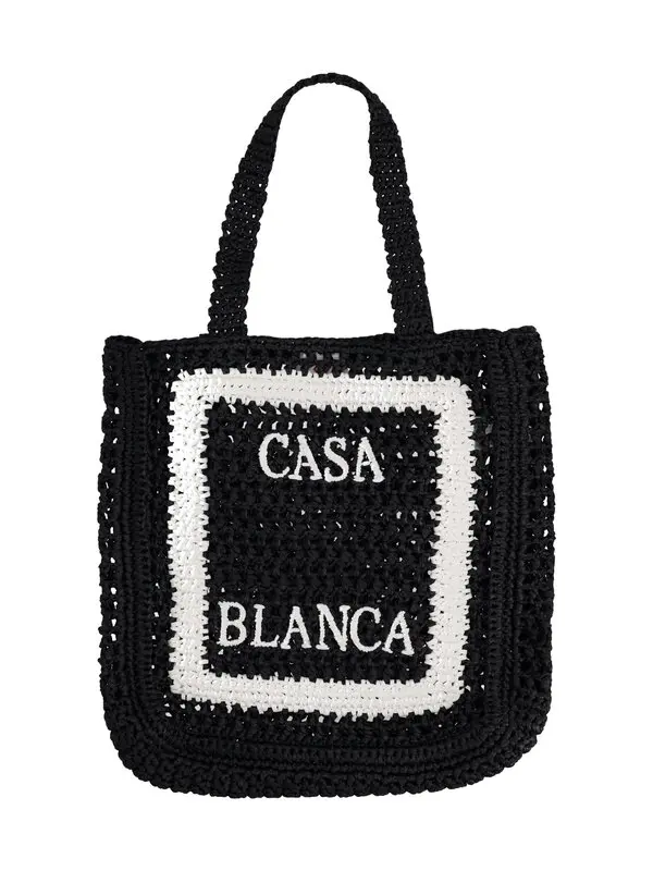Casablanca Logo Tote Bag - Black