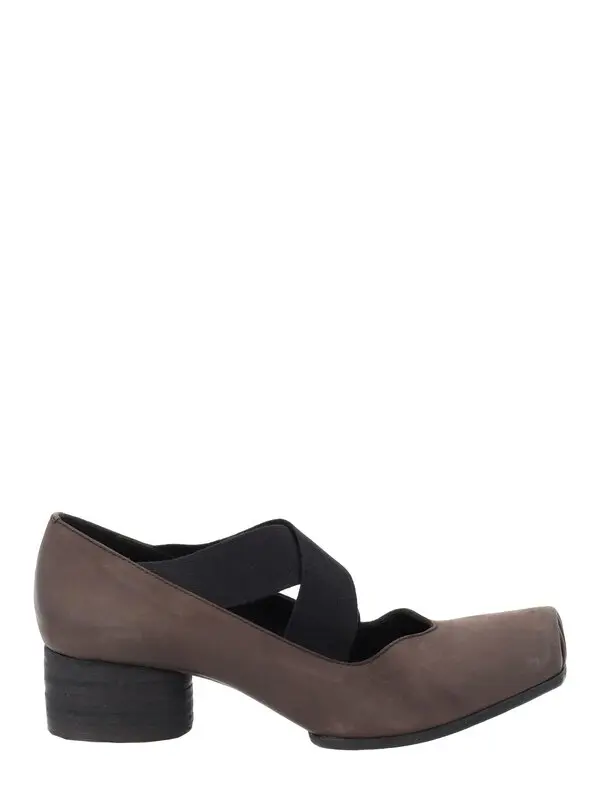 UMA WANG Leather Ballerinas - Brown