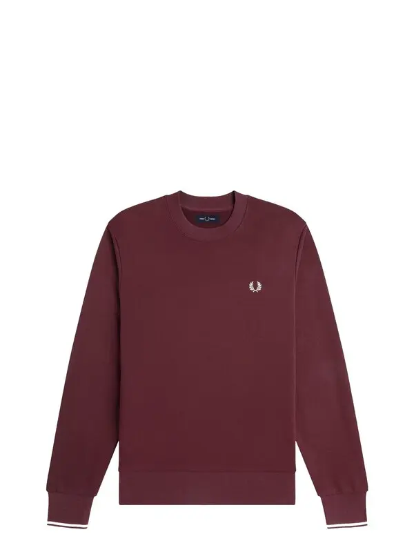 Fred Perry Logo Sweatshirt - Bordeaux