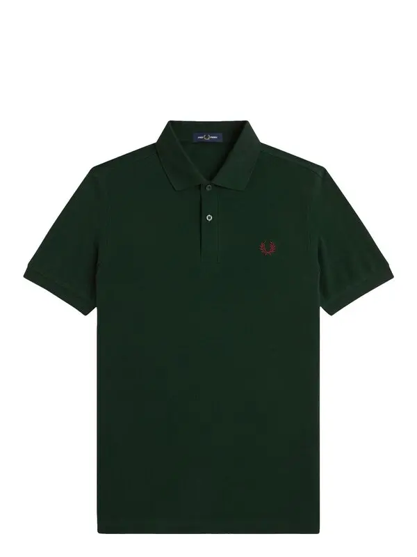 Fred Perry Polo With Logo - Green
