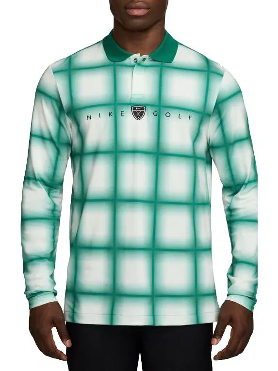 Nike Check Plaid Polo - Malachite/malachite