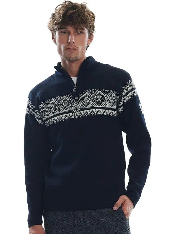 DALE OF NORWAY Moritz Sweater - Black/off White/dark Charcoal