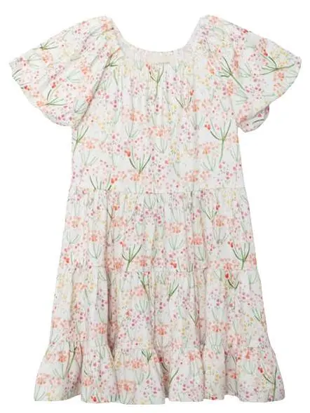 MABEL + HONEY Print Short Sleeve Dress - Floral