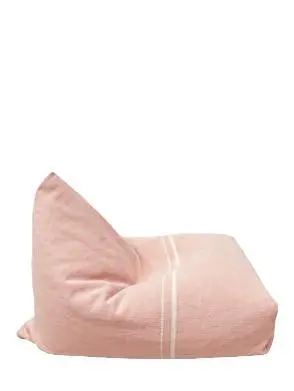 LORENA CANALS Cleo Pouf - Vintage Nude/ Natural Stripe