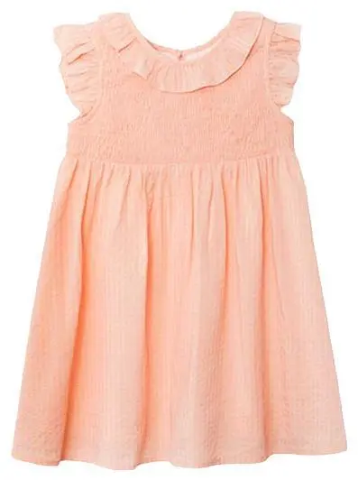 MABEL + HONEY Jane Ruffled Short Sleeve Dress - Pink