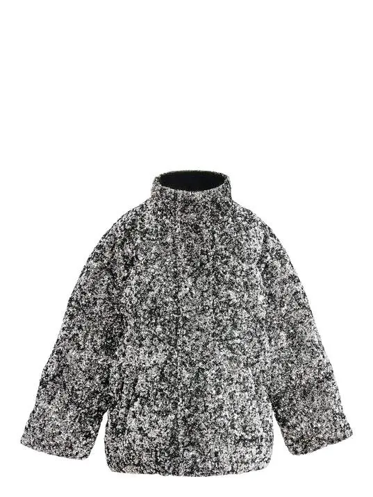 TULLEEN Glitter Puffer Jacket - Black