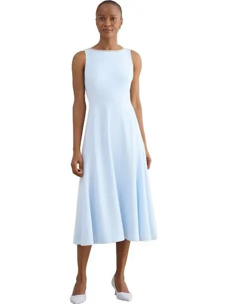 HOBBS LONDON Beatrix Embellished Midi Dress - Pale Blue