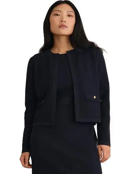 HOBBS LONDON Petra Knitted Jacket - Hobbs Navy