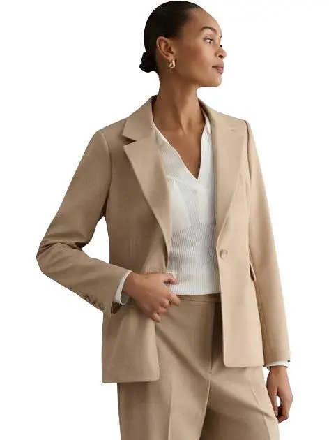 HOBBS LONDON Ashleen Single-breasted Blazer - Neutral