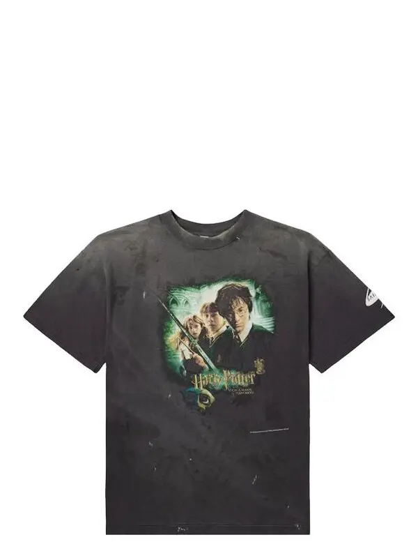 SAINT MXXXXXX Harry Potter Chamber Of Secrets Printed T-shirt - Black