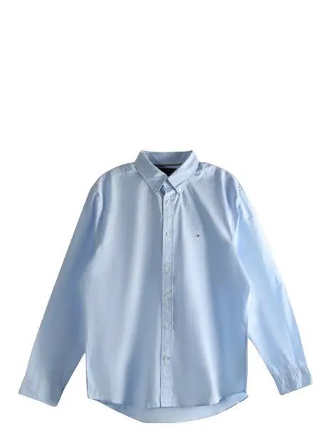 Tommy Hilfiger Core Flex Poplin Solid Rf Shirt - Sweet Blue