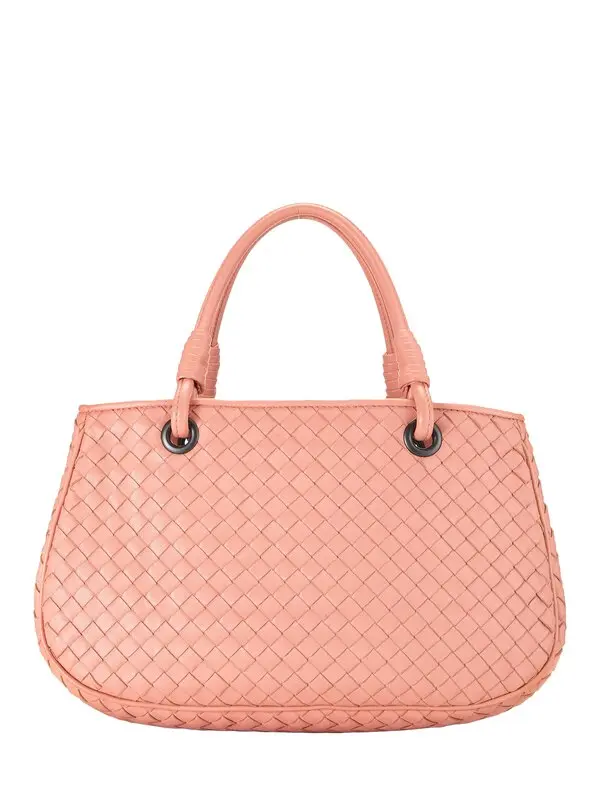 Bottega Veneta Intrecciato Leather Handbag - Pink