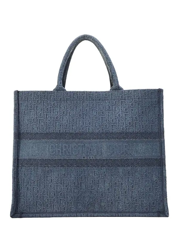 Dior Oblique Book Tote - Blue