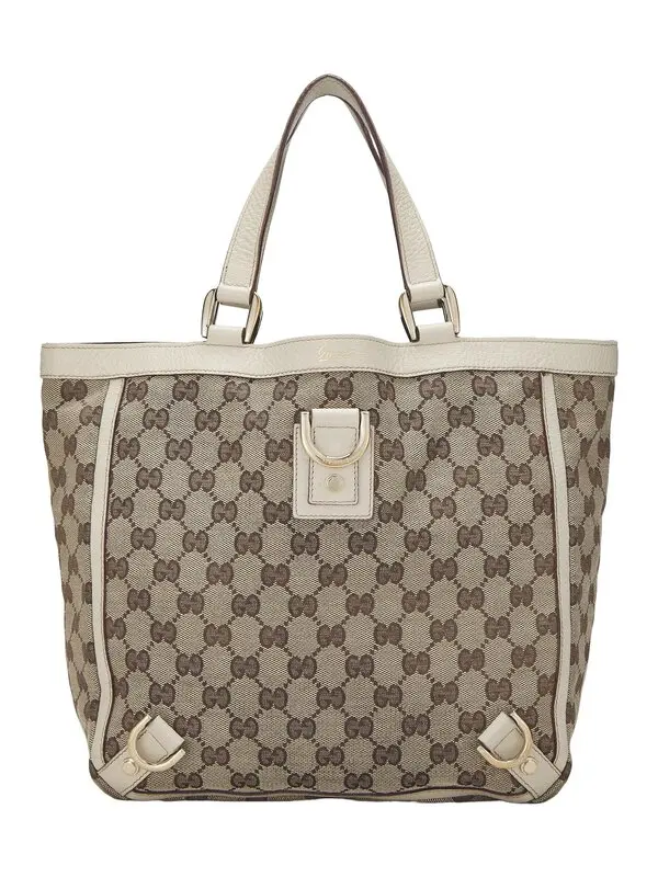 Gucci Original Gg D-ring Abbey Tote - White