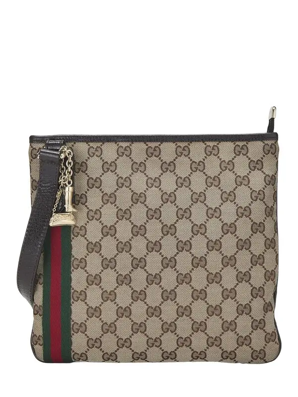 Gucci Original Gg Canvas Jolicoeur Messenger - Brown